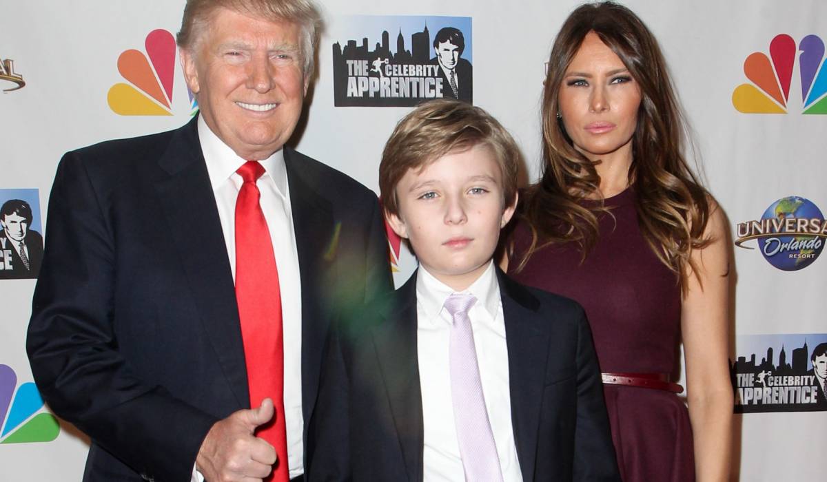 14-letni syn Donalda Trumpa jest już od niego znacznie wyższy. Teraz ...